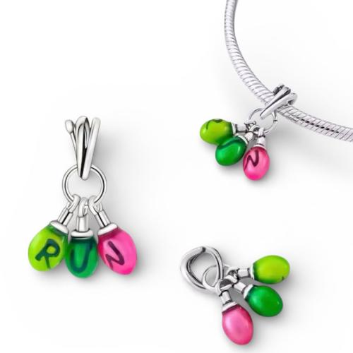 Charms Stranger Things Światełka RUN świecą w ciemności srebro 925 A.R ...